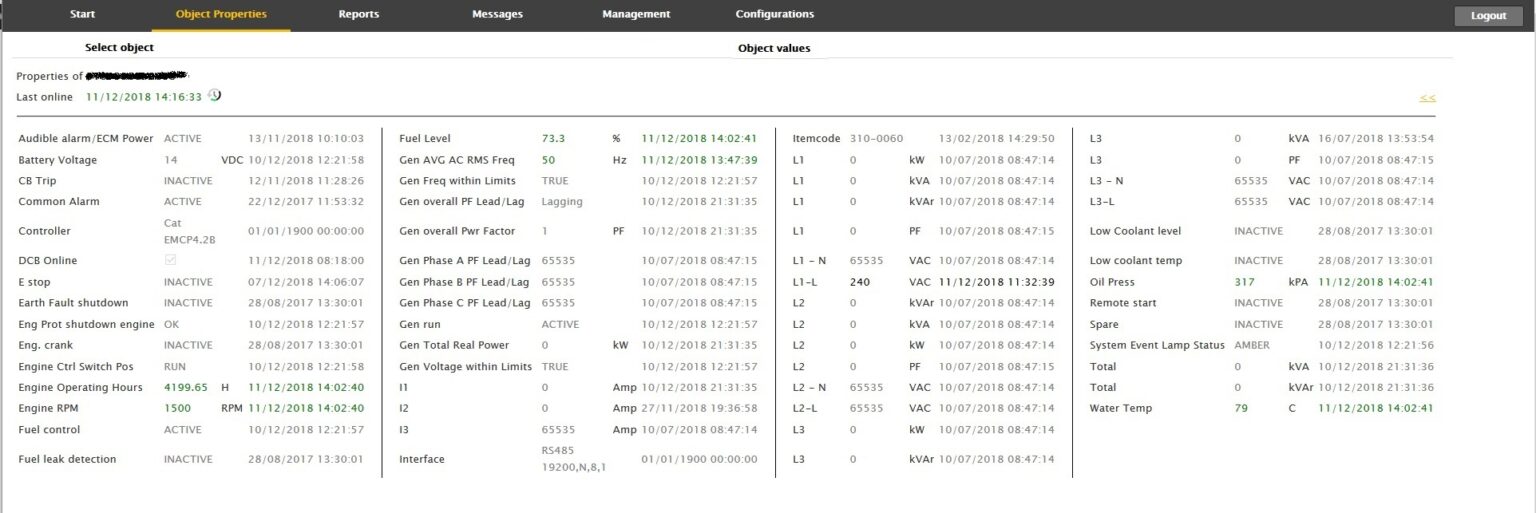 Monitoring CAT EMCP 4.2 – Remotemonitoringgenset.com